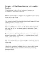 Forensics Lab Final Exam Questions with complete Solutions. - DocMerit
