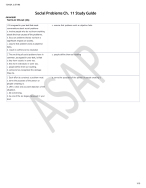Social Problems Ch. 11 Study Guide Flashcards _ ALL CHAPTERS, complete ...