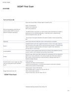 OCEMT Final Exam Flashcards _ (2024, CARPET REPAIR AND REINSTALLATION ...