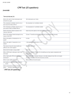 CPR Test (25 questions) Flashcards _ (1) 2024 QUESTIONS & ANSWERS ...