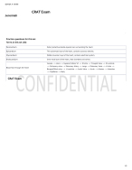 CRAT exam 1|100 Questions with Verified Answers,100% CORRECT - DocMerit