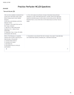 Practice Perfusion NCLEX Questions With Correct Answers 100- Correct ...