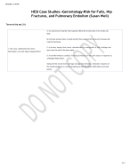 HESI Case Studies - Gerontology-Risk for Falls, Hip Fractures, and ...