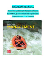 Project Management: The Managerial Process, 8th Edition By Erik Larson ...