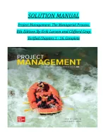 Solution Manual for Project Management: The Managerial Process, 8th ...