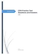 CDA Practice Test Questions and Answers - DocMerit