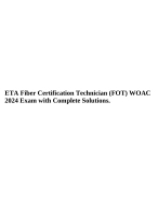 ETA Fiber Optics Certification Exam (2024/2025) Questions and Answers ...