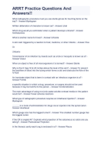 ARRT Practice Questions And Answers!! - DocMerit