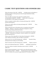 CAOHC TEST QUESTIONS AND ANSWERS 2024 & CAOHC STUDY GUIDE LATEST UPDATE ...