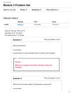 CHEM 219 Module 2 Problem Set Principles of Organic Chemistry with Lab ...