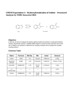 CHEM Experiment 4 - Hydroxybromination of Indene - Structural Analysis ...
