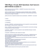 TBS PHASE 1 EXAM 2024 QUESTIONS AND ANSWERS (REVISED) GRADED A+ & TBS ...