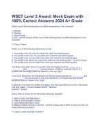 WSET LEVEL 2 AWARD: MOCK EXAM 2024 A+ GRADE, WSET LEVEL 2 STUDY GUIDE ...