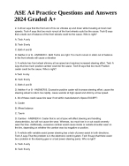 ASE A4 PRACTICE TEST QUESTIONS AND ANSWERS 100% CORRECT ANSWERS GRADED ...