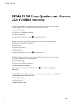 FEMA IS 700 Exam Questions and Answers 2024 - DocMerit