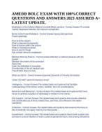AMEDD (5 BUNDLES) WITH 100%CORRECT QUESTIONS AND ANSWERS ASSURED A+ ...