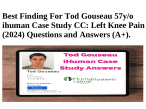 Best Finding For Tod Gouseau 57y/o ihuman Case Study CC:Left Knee Pain ...