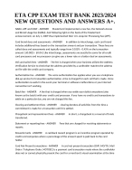 ETA CPP Practice Exam With Questions And Verified Answers, ETA CPP ...