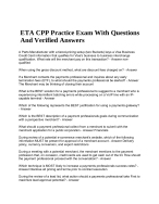 ETA CPP Practice Exam With Questions And Verified Answers, ETA CPP ...