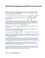 SOCRA Exam Questions and Answers 2025, SOCRA CERTIFICATION EXAM ...