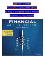 Solution Manual For Financial Accounting, 11th Edition by Jerry J ...