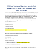 ATLS Post Test Actual Questions with Verified Answers (2025 / 2026 ...