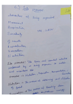 Class 10 life processes detailed informative notes - DocMerit