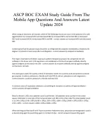 ASCP BOC EXAM Study Guide From The Mobile App Questions And Answers ...