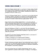 CEBS GBA 2024 Exam 1 Review Questions and Answers 100% Pass - DocMerit