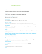 Computing Essentials EXAM 1 questions and answers 100% correct answers ...