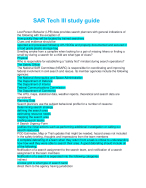 SAR Tech III study guide questions and detailed answers Graded A+ ...