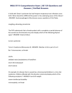 WGU D115 Comprehensive Exam | All 125 Questions and Answers | Verified ...