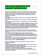 EPPP EXAM QUESTIONS WITH CORRECT ANSWERS 2024 - DocMerit