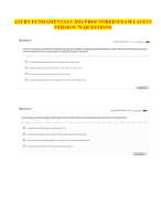 NEXT GENERATION NCLEX RN ATI FUNDAMENTALS OF NURSING PROCTORED EXAM ...