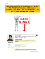 Comprehensive iHuman Case of a 69-Year-Old Male with Chest Pain (Class 6531) in Outpatient ...