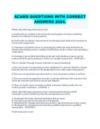 ACAMS QUESTIONS WITH CORRECT ANSWERS 2024 - DocMerit
