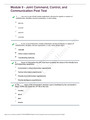 SEJPME Module 9 _ Joint Command, control and communication post test ...