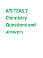 ATI TEAS 7 Chemistry Questions and answers - DocMerit