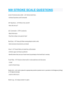 NIH Stroke Scale patient questions. - DocMerit