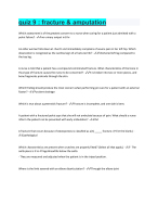 quiz 9 : fracture & amputation with questions and answers (A+ solution ...