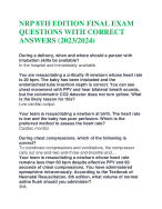 NRP 8TH EDITION FINAL EXAM QUESTIONS WITH CORRECT ANSWERS (2023/2024) - DocMerit