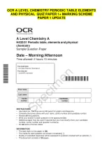 OCR A LEVEL CHEMISTRY PERIODIC TABLE ELEMENTS - DocMerit