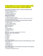 NYPD SERGEANT EXAM STUDYGUIDE WITH COMPLETE SOLUTION LATEST UPDATE ...