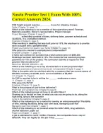 Nascla Practice Test 1 Exam With 100% Correct Answers 2024. - DocMerit