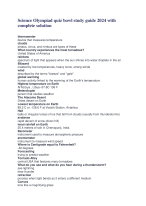 Science Olympiad quiz bowl study guide 2024 with complete solution ...