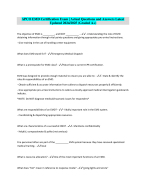 APCO EMD FINAL EXAM 2024-2025 ACTUAL EXAM 2 VERSIONS (VERSION A AND B) COMPLETE 450 QUESTIONS ...