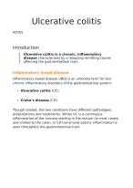 Ulcerative colitis Pathophysiology Concept Map - DocMerit