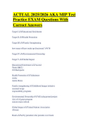 ACTUAL 2025/2026 AKA MIP Test Practice EXAM Questions With Correct ...