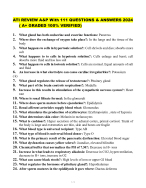 ATI REVIEW A&P With 111 QUESTIONS & ANSWERS 2024 ( A+ GRADED 100% ...