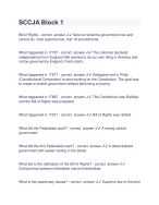 SCCJA Block 1 Question and answers correctly solved - DocMerit